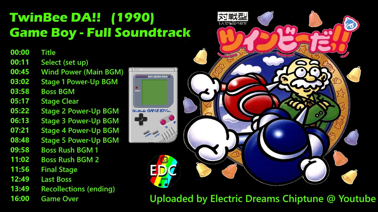 TwinBee DA!! ツインビーだ!! Game Boy - OST Full Soundtrack with track times ...