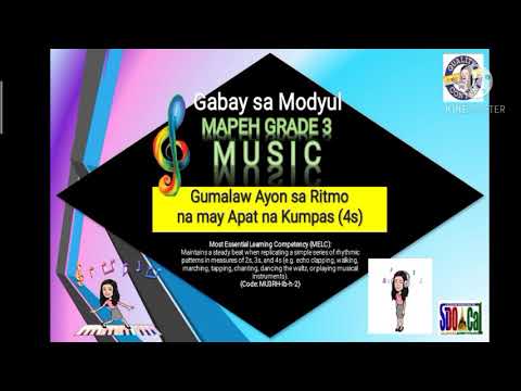 MAPEH GRADE 3 MUSIC WEEK 4 Quarter 1 Ritmo 4s - YouTube