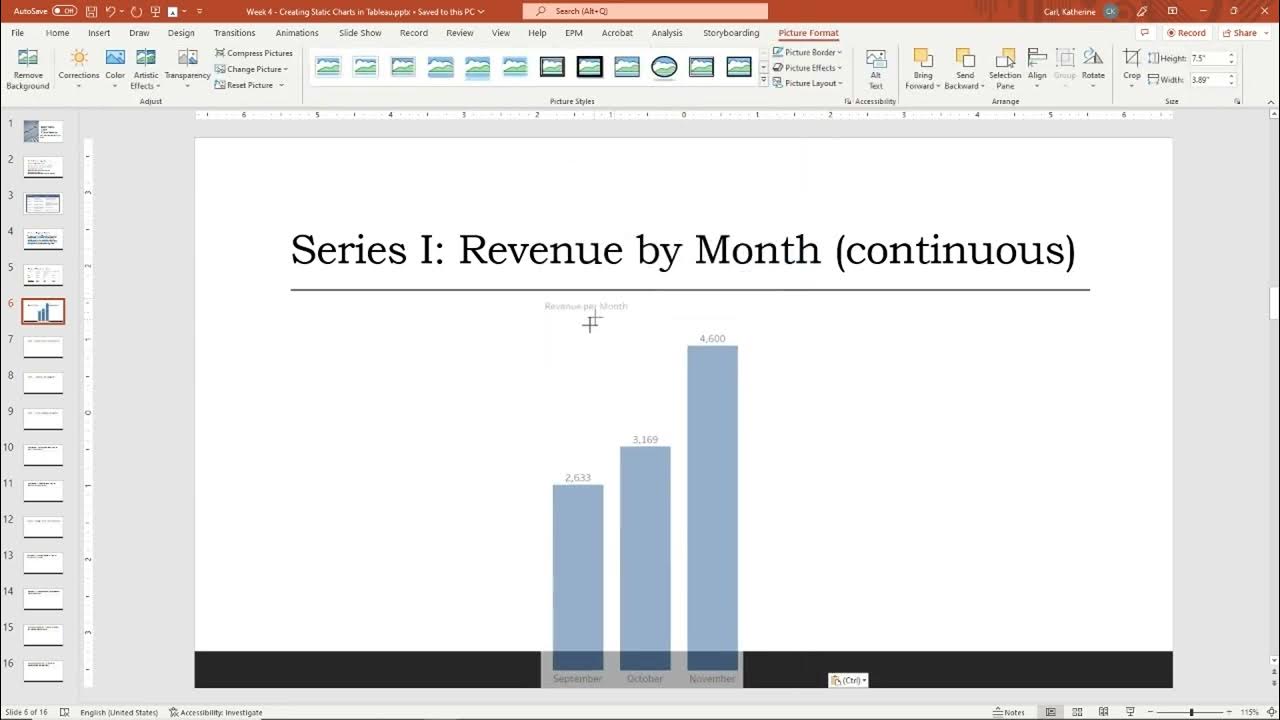 Data Visualization: Creating Static Charts in Tableau - YouTube