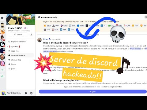 NOTICIAS DE EVADE SERVER DE DISCORD HACKEADO - YouTube