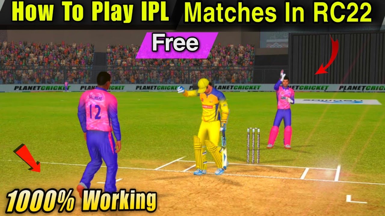 How To Play Free IPL Matches In Real Cricket 22 | Rc 22 Me IPL Kaise ...