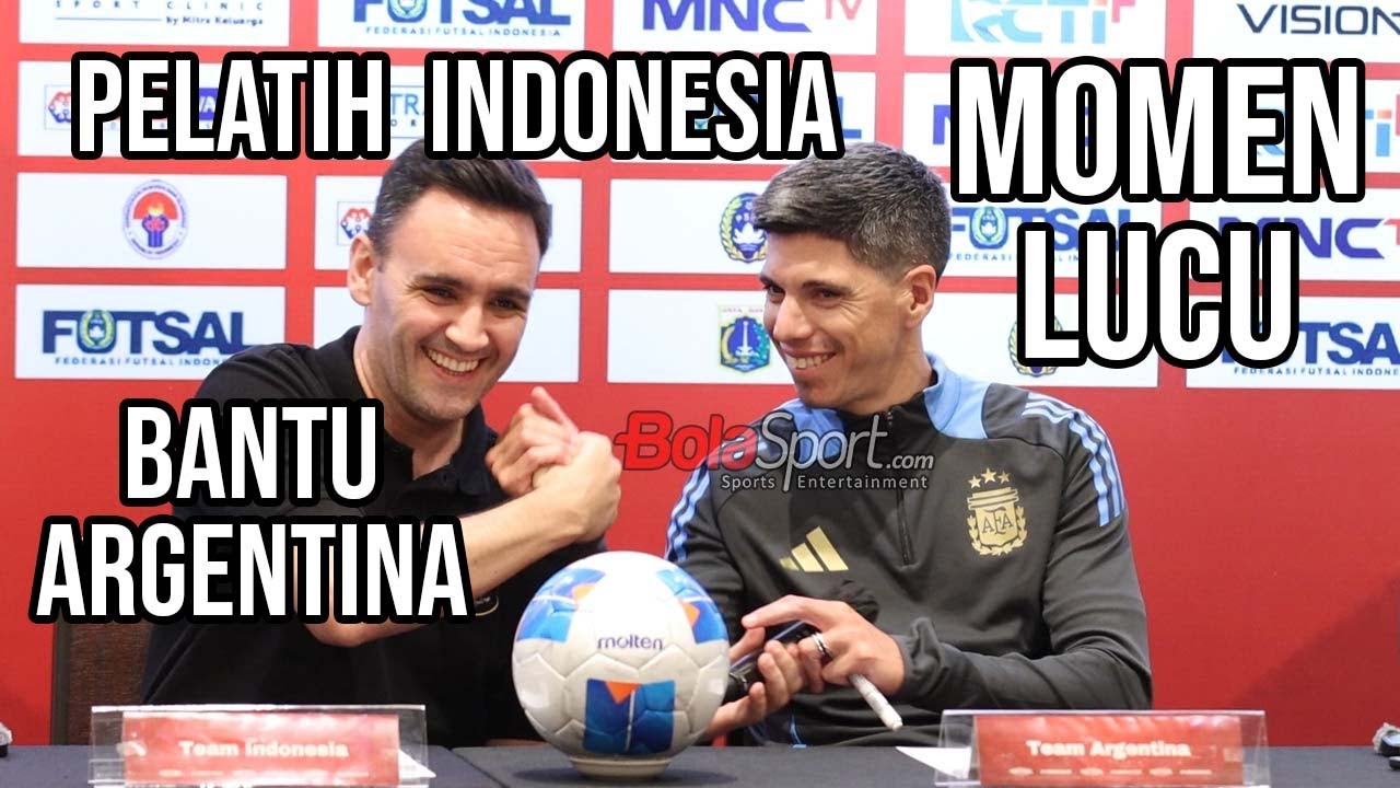 Momen Lucu Pelatih Timnas Indonesia Futsal Jadi Penerjemah Argentina ...