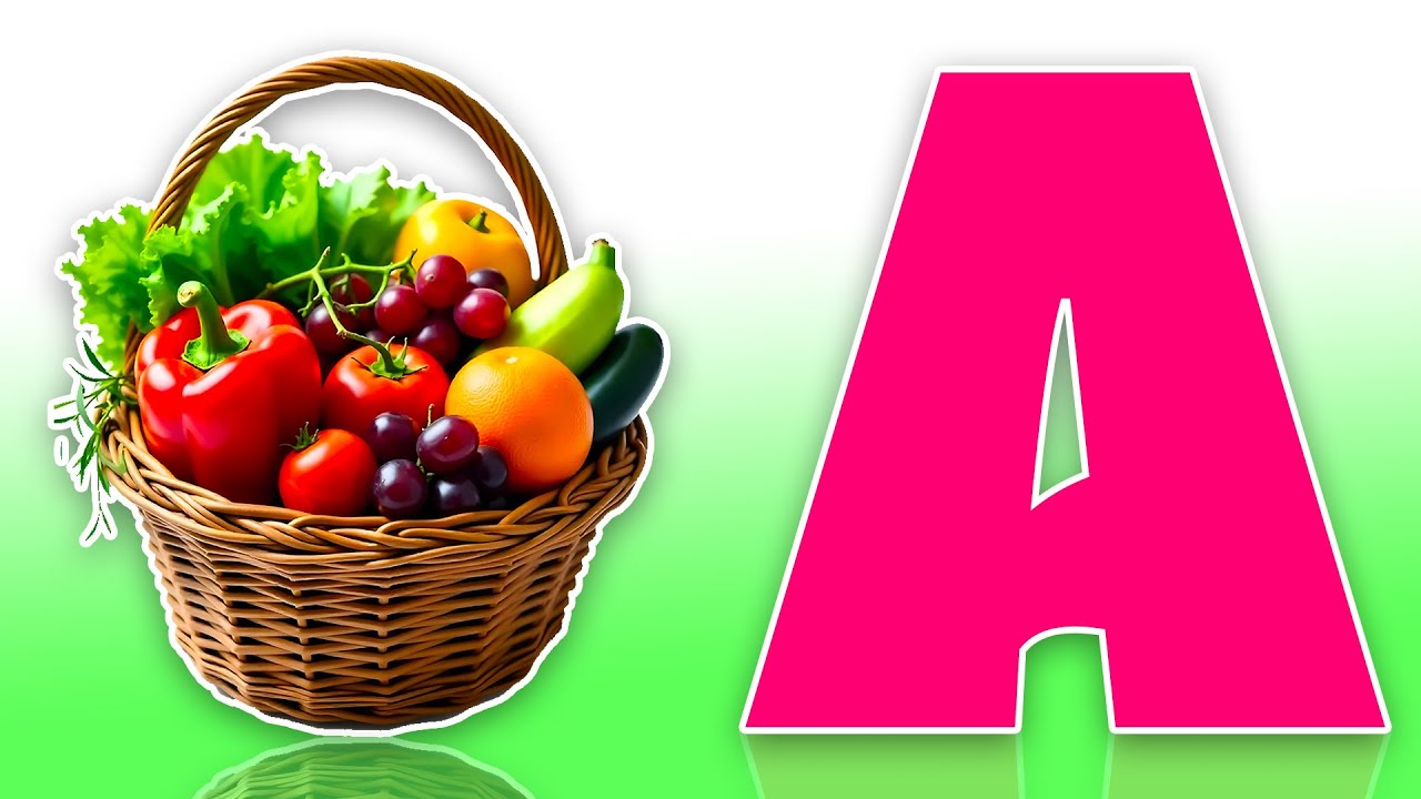 Alphabets, Fruits, Vegetables, | A to Z Fruits| Fruits And Vegetables ...