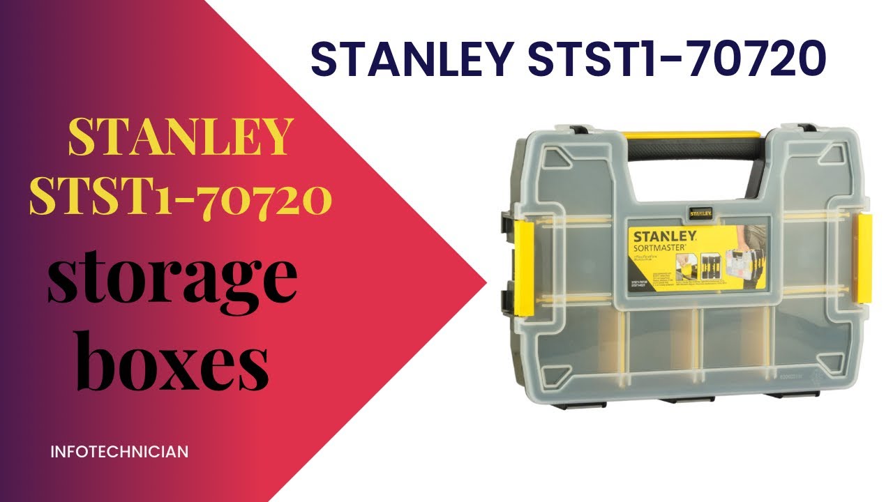 STANLEY STST1-70720 Stackable Master Organizer (Yellow & Black) - YouTube