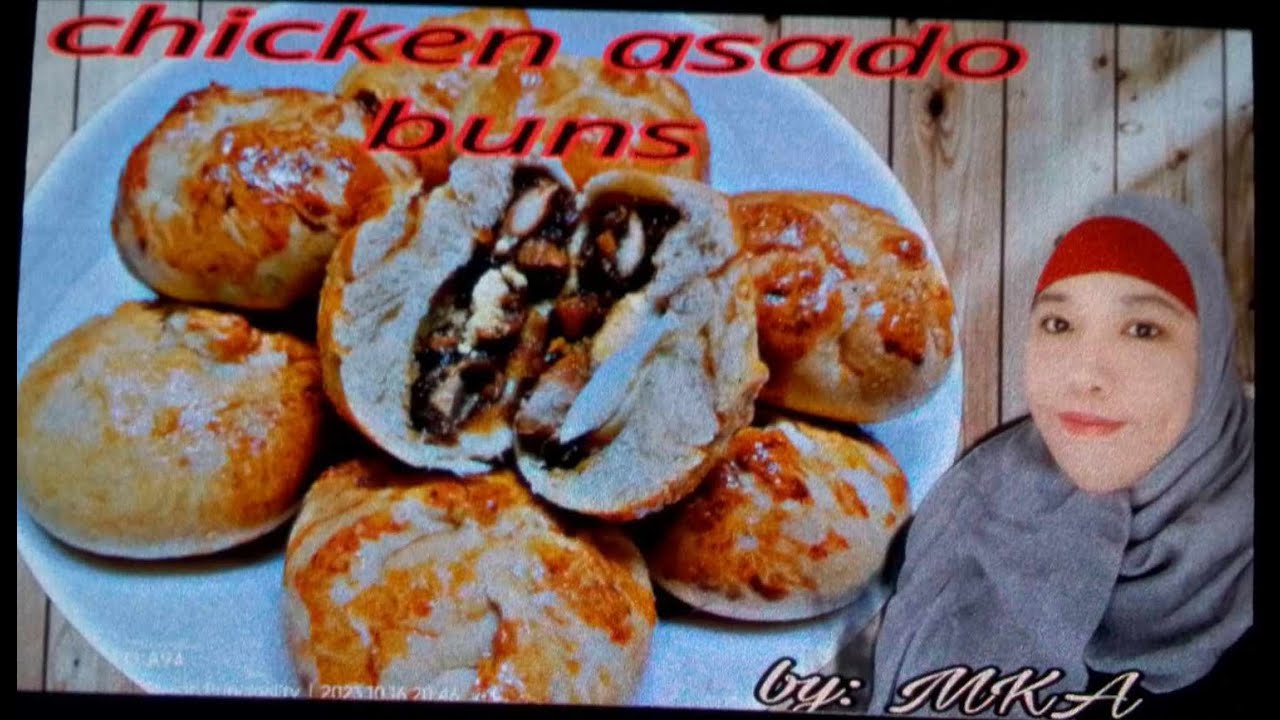 CHICKEN ASADO BUNS///EASY WAY TO MAKE ASADO BUNS///FILIPINO BREAD ...