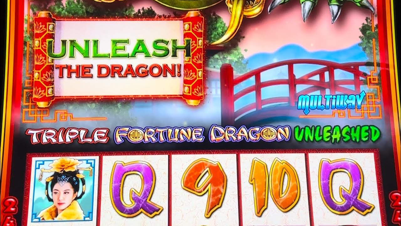 Lucky triple fortune unleashed dragon slots machine - YouTube