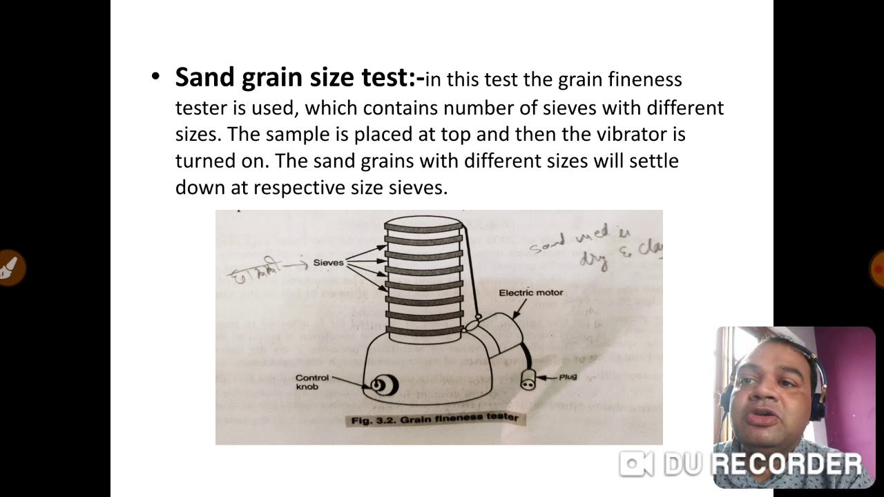 Testing of Moulding Sand - YouTube