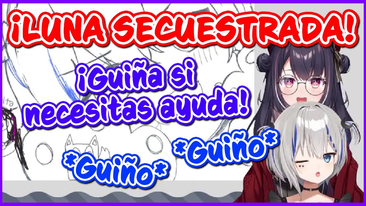 Luna es secuestrada por Hina y pide ayuda【Luna Rurine】 - YouTube