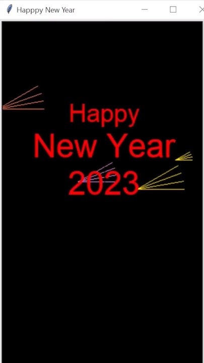 Wishing Happy New Year using Python Turtle Graphics #shorts #coding #programming - YouTube