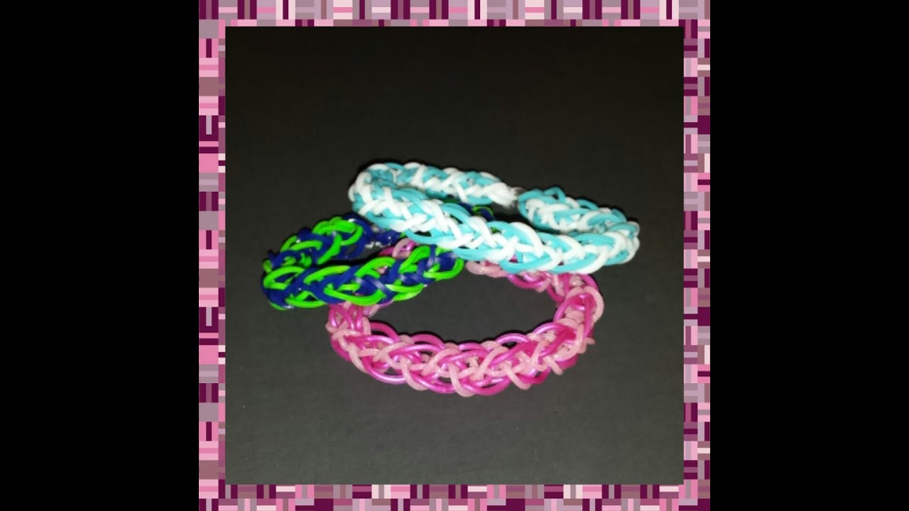 New "Helix Clasp" Rainbow Loom Bracelet/ How to tutorial - YouTube