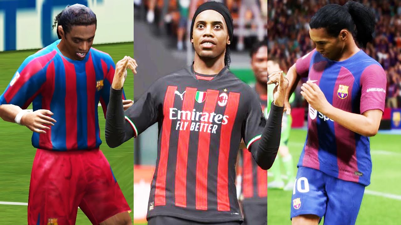 RONALDINHO IN EVERY FIFA (2000-24) - YouTube
