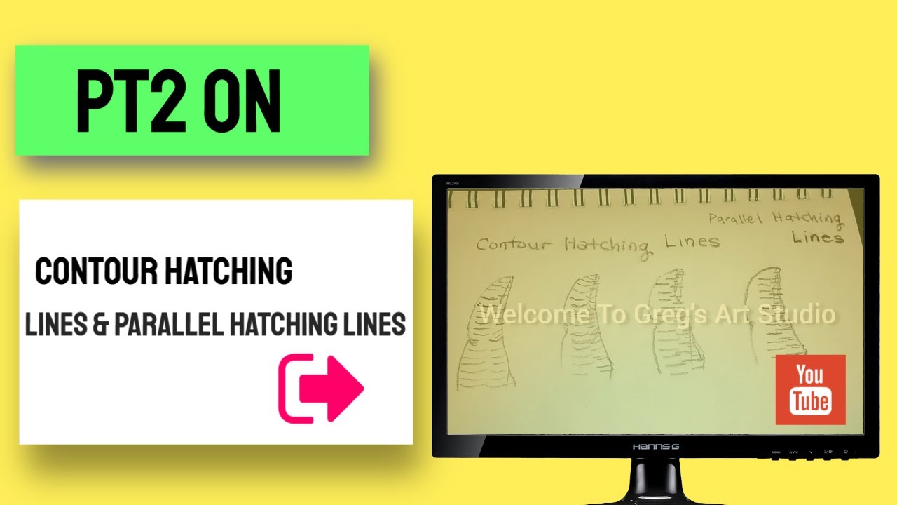Pt2 On Contour Hatching And Parallel Hatching Lines (Explaining Shadows ...