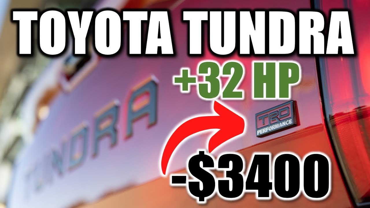 MOARR POWAHH! Toyota offers TRD Performance Package for Tundra! WORTH ...