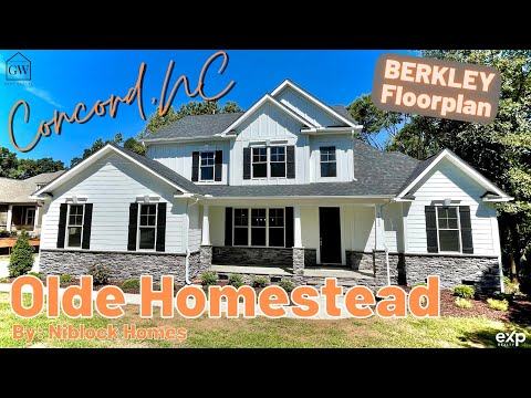 Concord, NC | Olde Homestead by Niblock Homes |Berkley Floor plan | 2900+ SF | $768,000 New Home