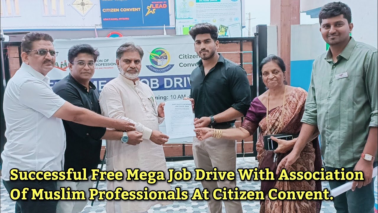 Mysore: Successful Free Mega Job Drive With Association Of Muslim ...