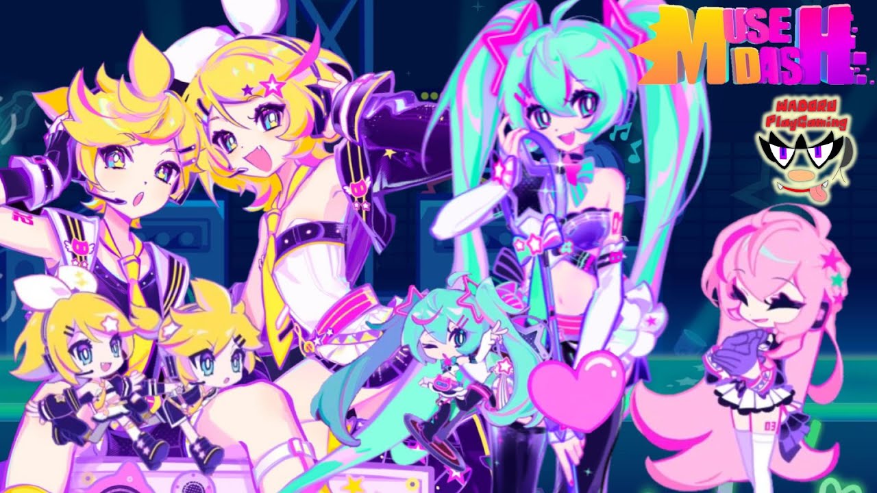 【muse Dash × Hatsune Miku】miku Collab Characters Animations Youtube