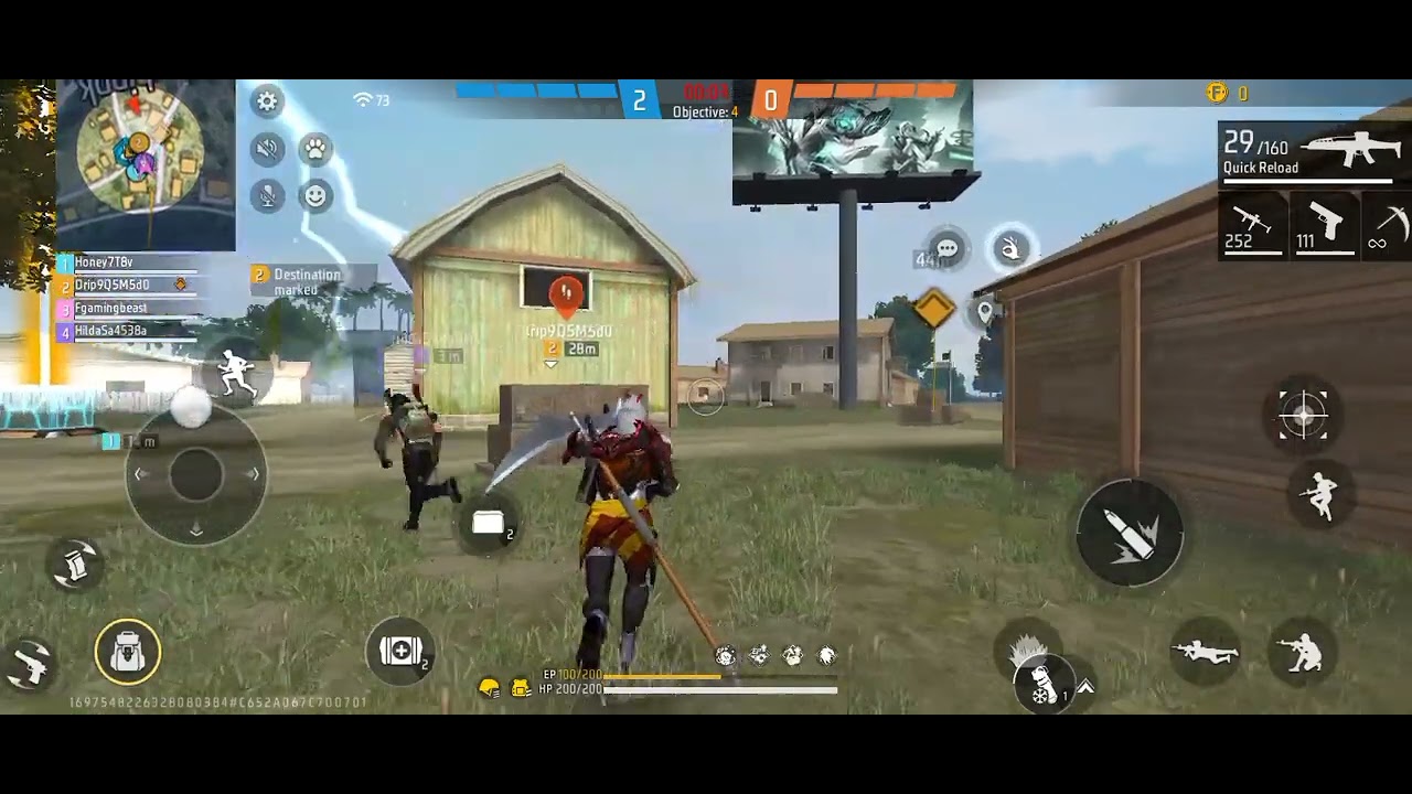 Playing 4v4 (CS ranked) Free fire - YouTube