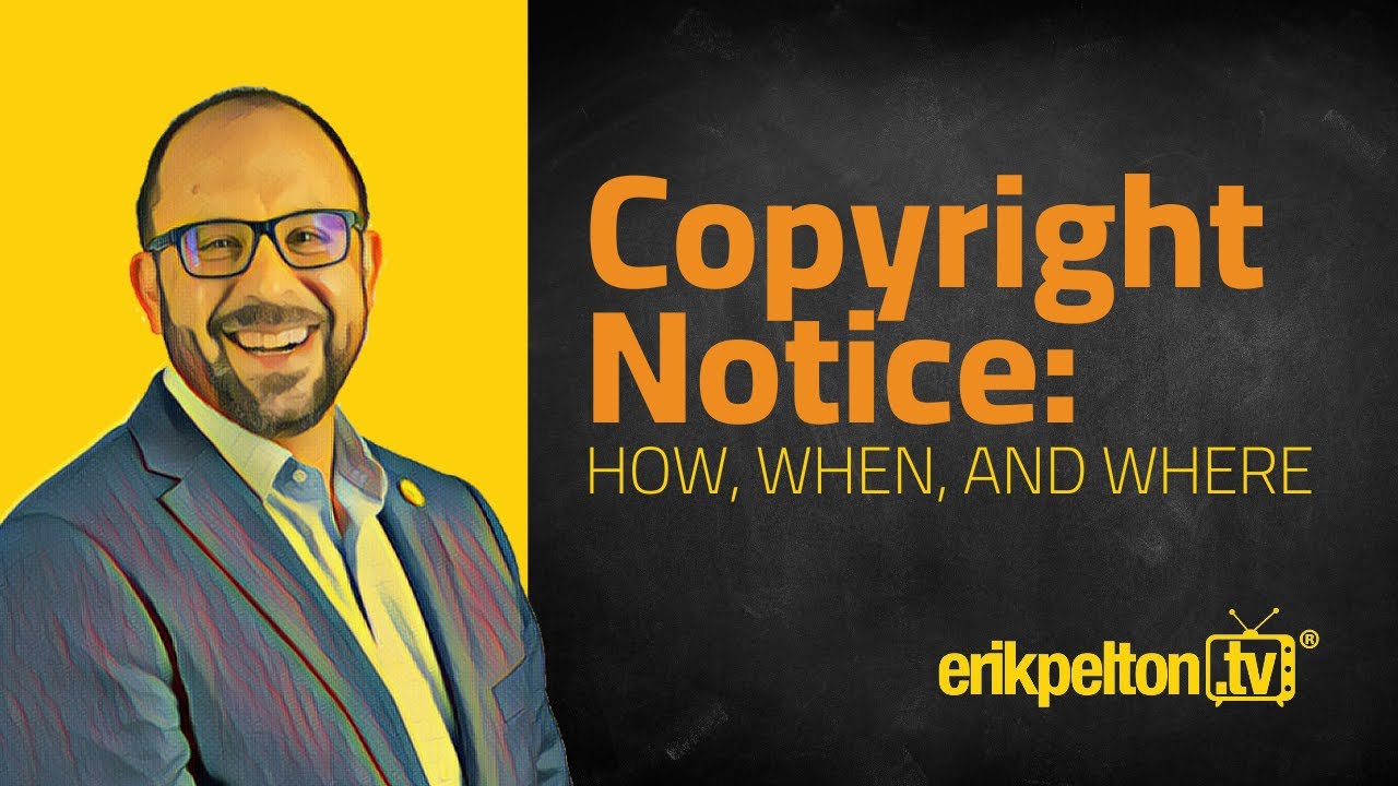 Proper Copyright Notice - YouTube