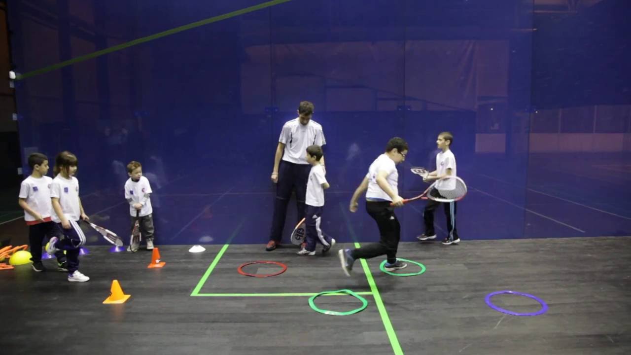 Mini-Squash - Exercice MOTRICITE n°22 : Le Pas du Patineur - YouTube