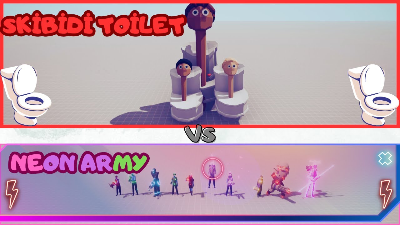 SKİBİDİ TOİLET vs NEON FACTİON l TABS l Totally Accurate Battle ...