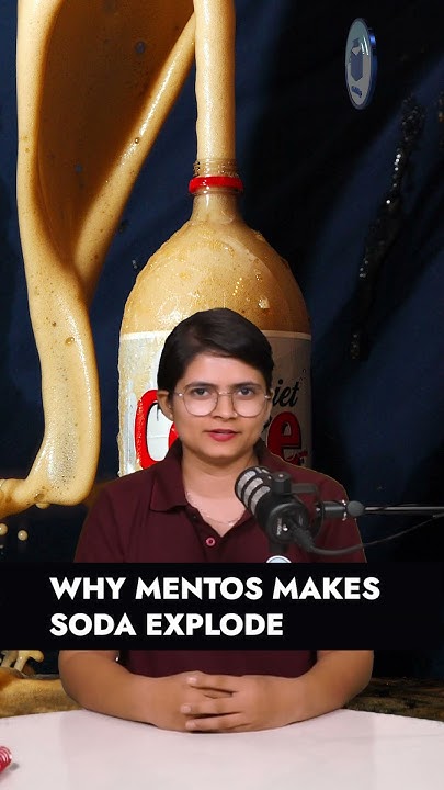 The Science Behind Why Mentos Makes Soda Explode! Coke Vs Mentos Vs Soda #scienceexperiment # ...