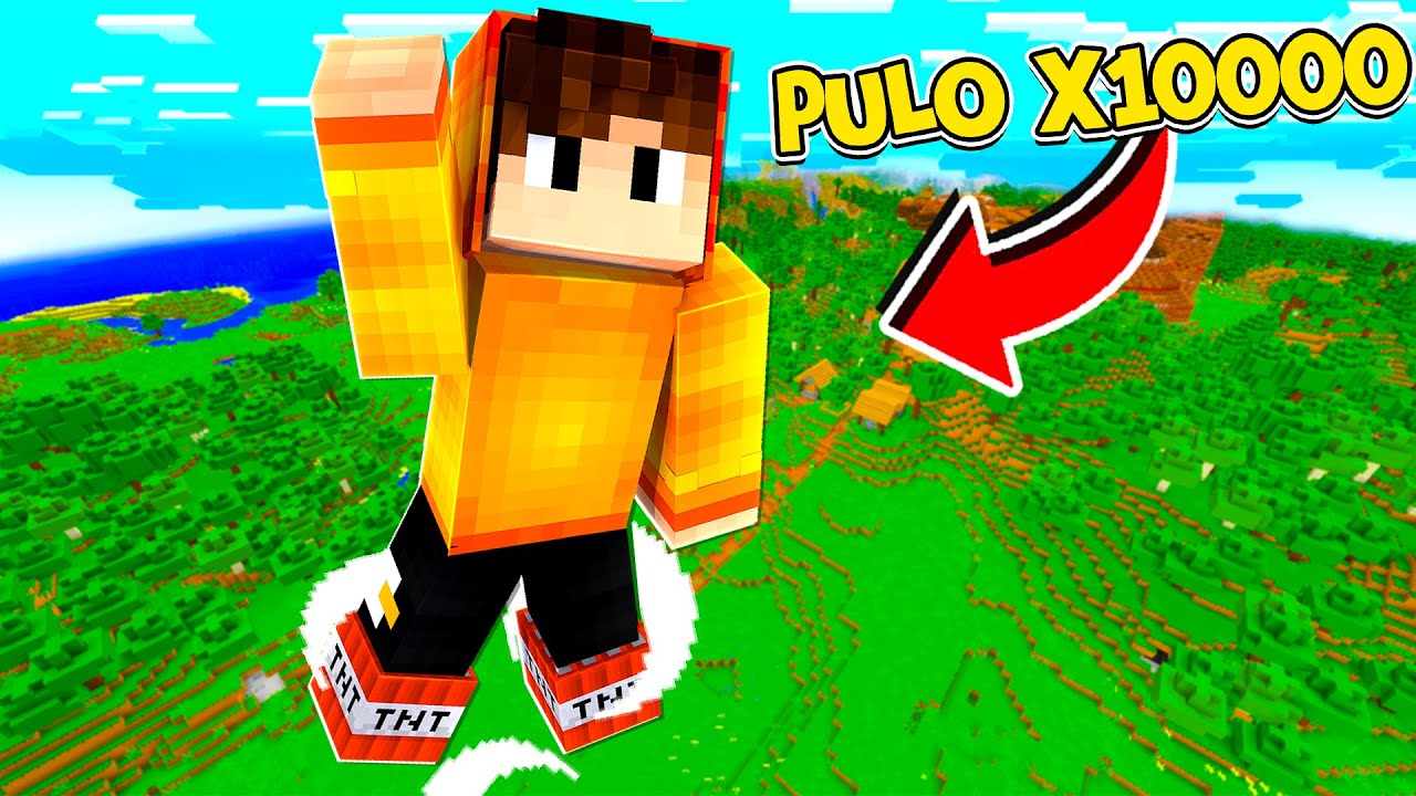 TODO PULO É MULTIPLICADO NO MINECRAFT! (Muito engraçado!) - YouTube