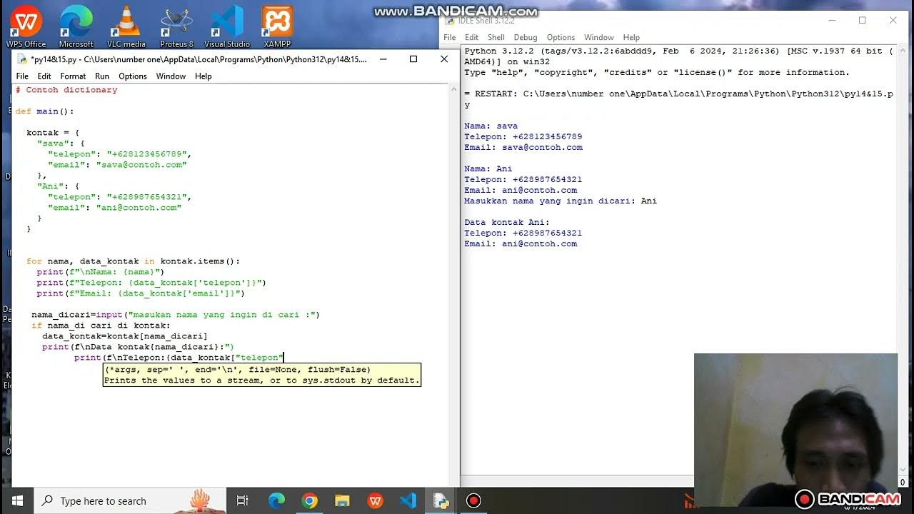 Program Sederhana Dictionary di Python - YouTube