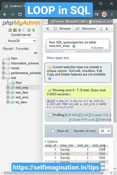 Select SQL में Loop कैसे लगाए जाते हैं ? | LOOP in SQL | Without Cursor ...