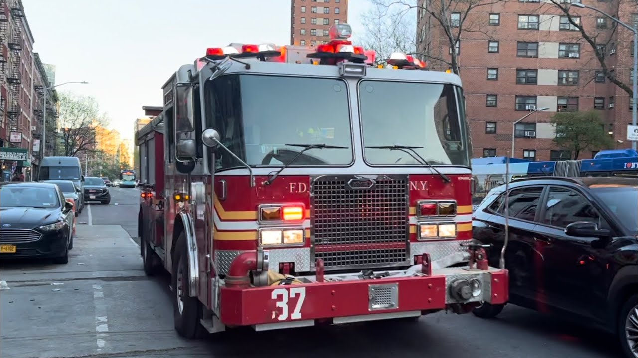 FDNY Engine 37 And Ladder 40 Responding - YouTube
