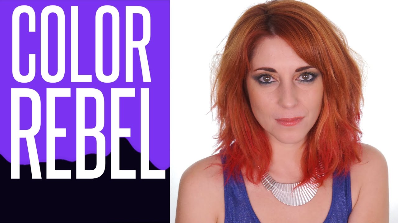 Coloration temporaire avec les Color Rebel: look Tie and Dye - YouTube