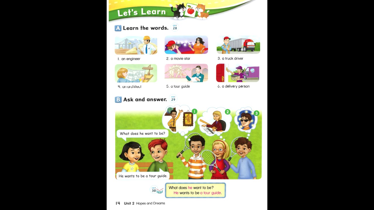 page 14 let's go4 4th edition unit2 hopes and dreams - YouTube