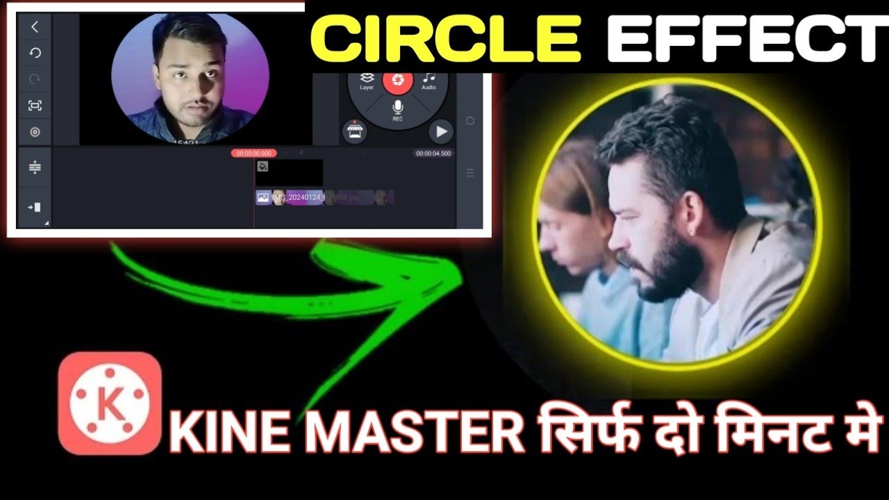 Cricle crop video kaise banaye | circle effect in kinemaster circle ...