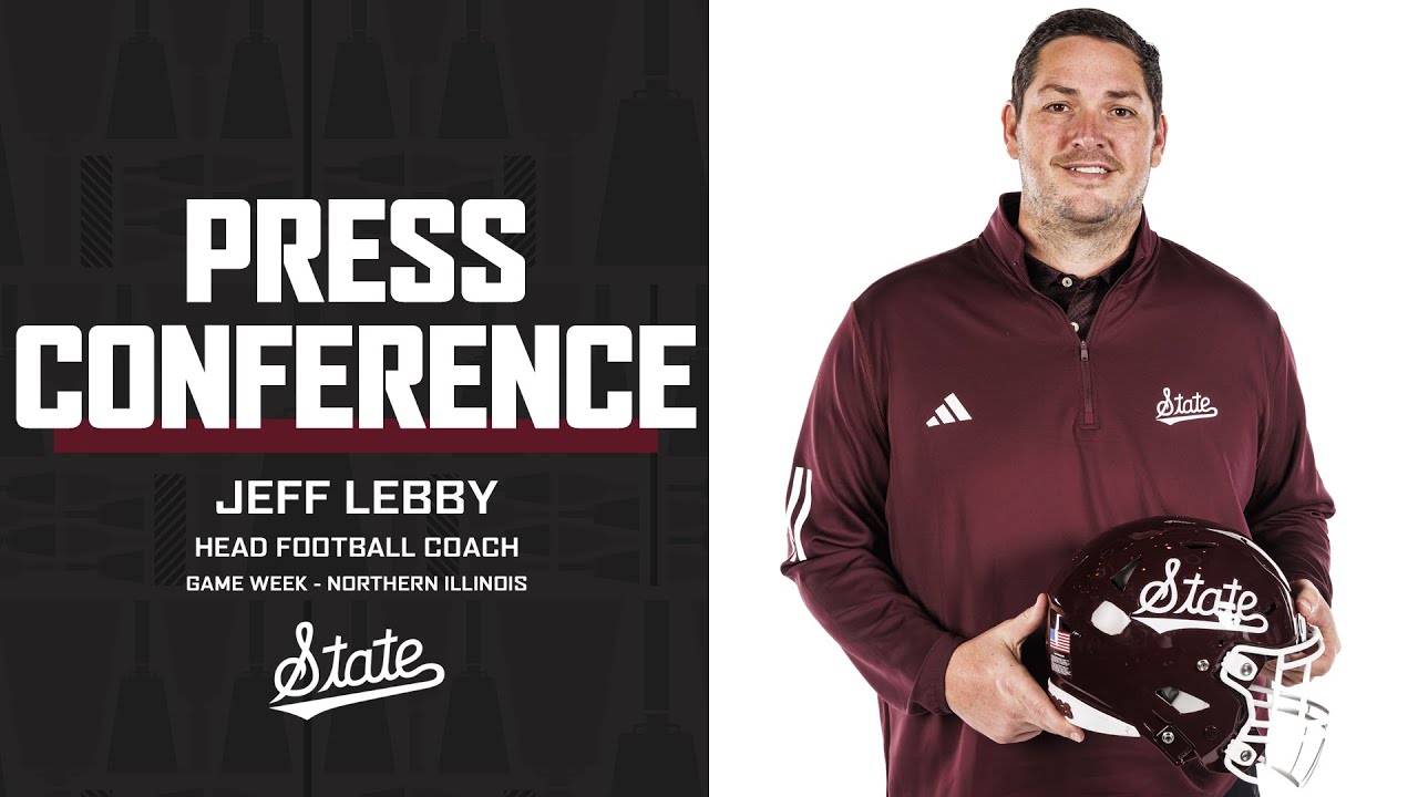 FOOTBALL | Jeff Lebby Game Week vs. Northern Illinois Press Conference ...