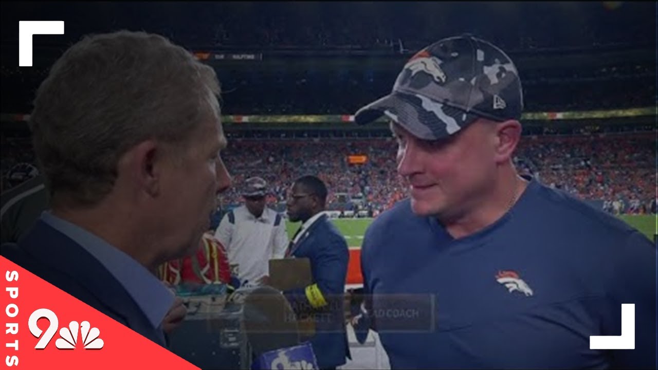 Nathaniel Hackett gives halftime update in preseason finale - YouTube