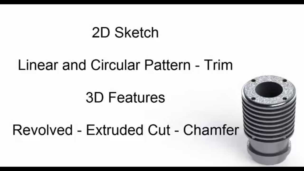 Cylinder Part By SolidWorks - YouTube