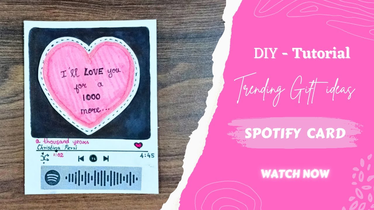 Trending Spotify Card | DIY Gift Ideas | Spotify Thread Card Tutorial ...