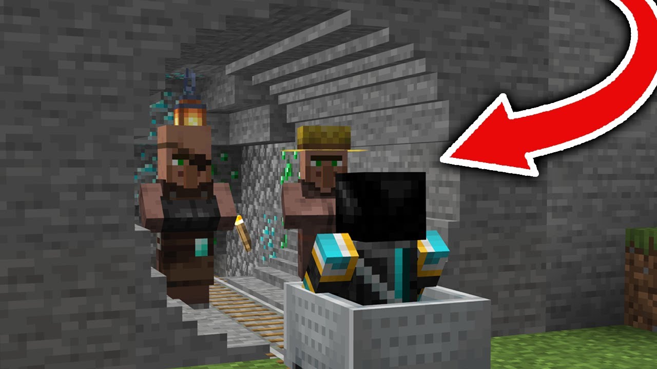 Un ALDEANO encuentra una SALA SECRETA en su ALDEA de MINECRAFT! - YouTube