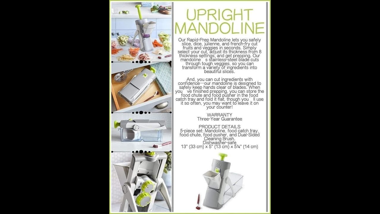Rapid Prep Mandoline 101 - YouTube