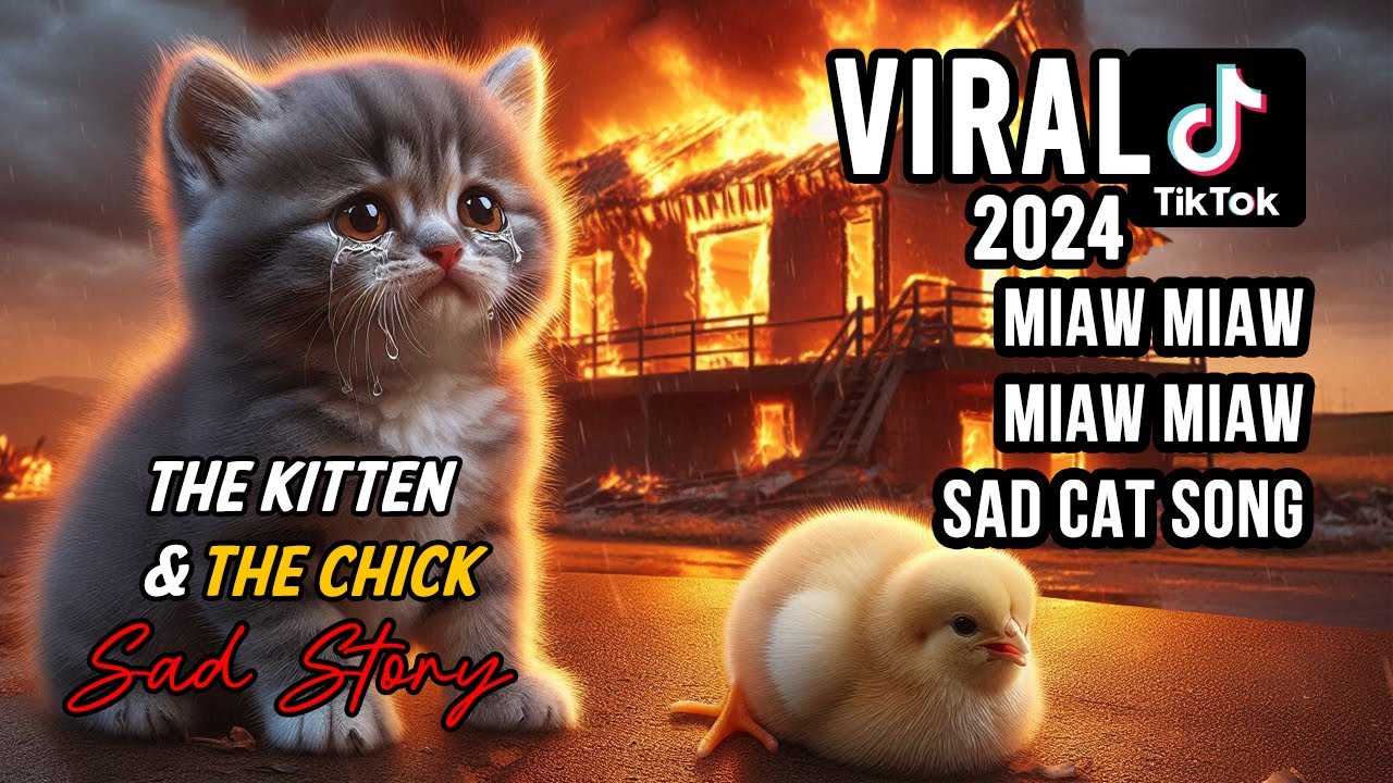 The Kitten and the Chick - Meow Meow Sad Story #cat #cute #ai #catlover ...