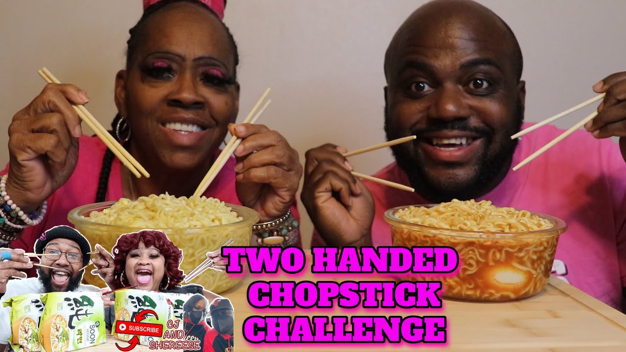 Two Handed Chopsticks Challenge By @TandLeeTVDedicated To ...