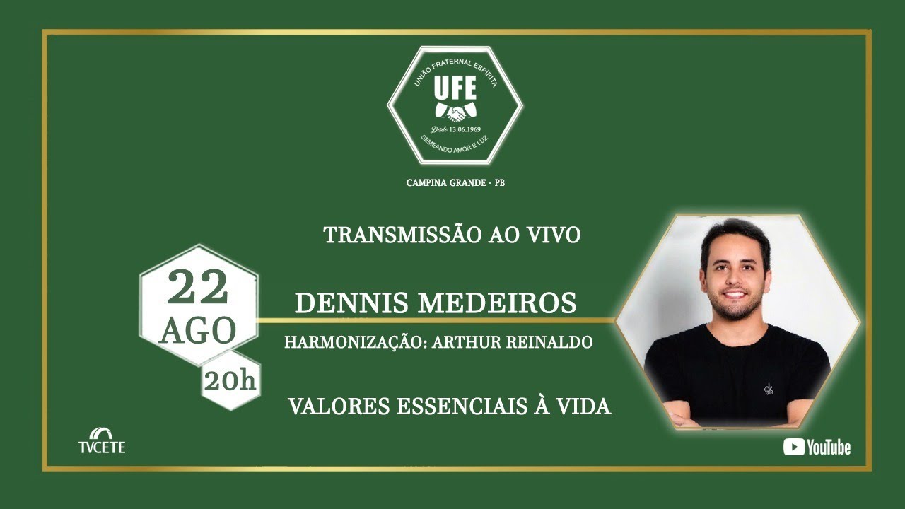 Dennis Medeiros - Valores essenciais à vida - YouTube