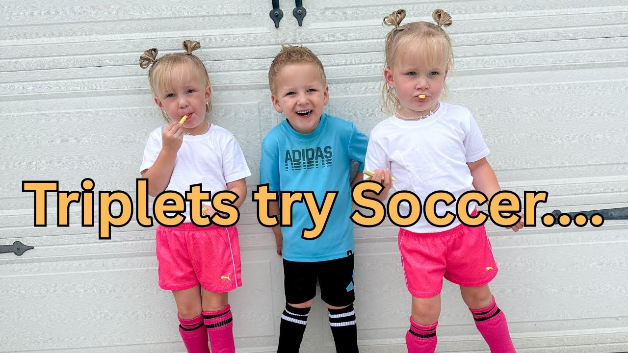 Triplet Toddlers’ FIRST Soccer Game (All 3 Ended Up Crying 😭⚽) - YouTube
