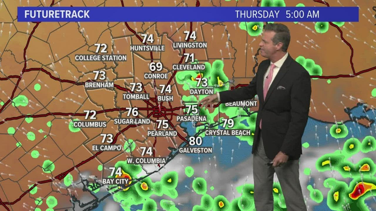Houston forecast: Showers possible Thursday morning - YouTube
