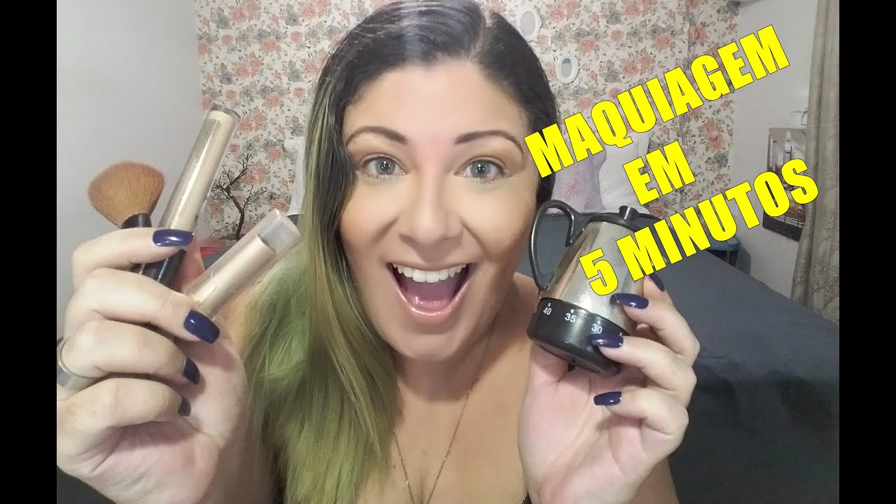 DESAFIO: MAQUIAGEM EM 5 MINUTOS - YouTube