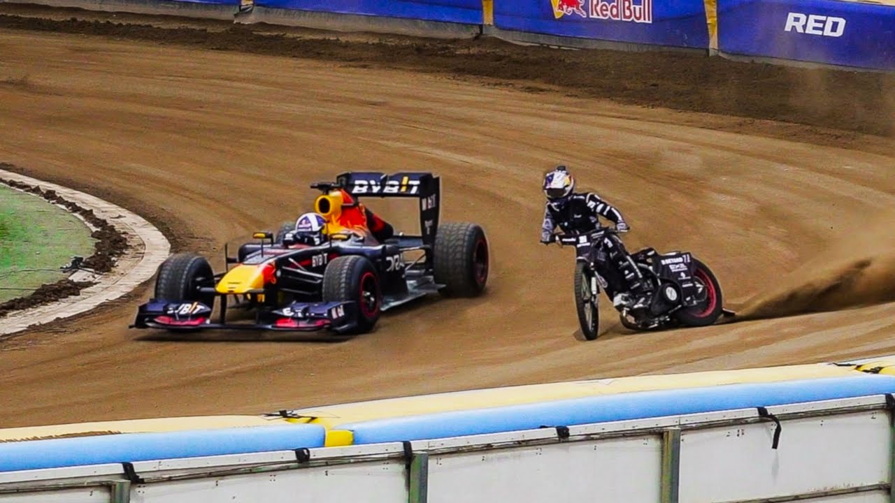 F1 CAR vs Speedway BIKE - RACE !! - YouTube