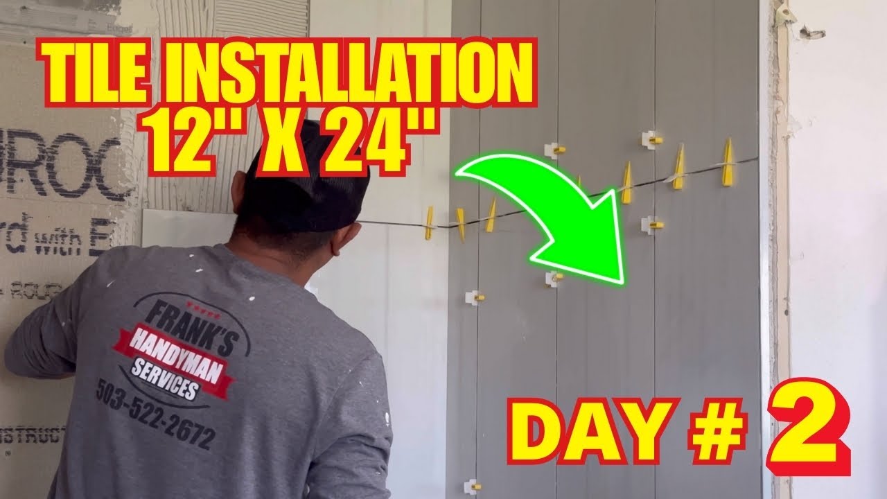 How To Successfully Complete The Install Of 12” x 24” Tile Around The ...