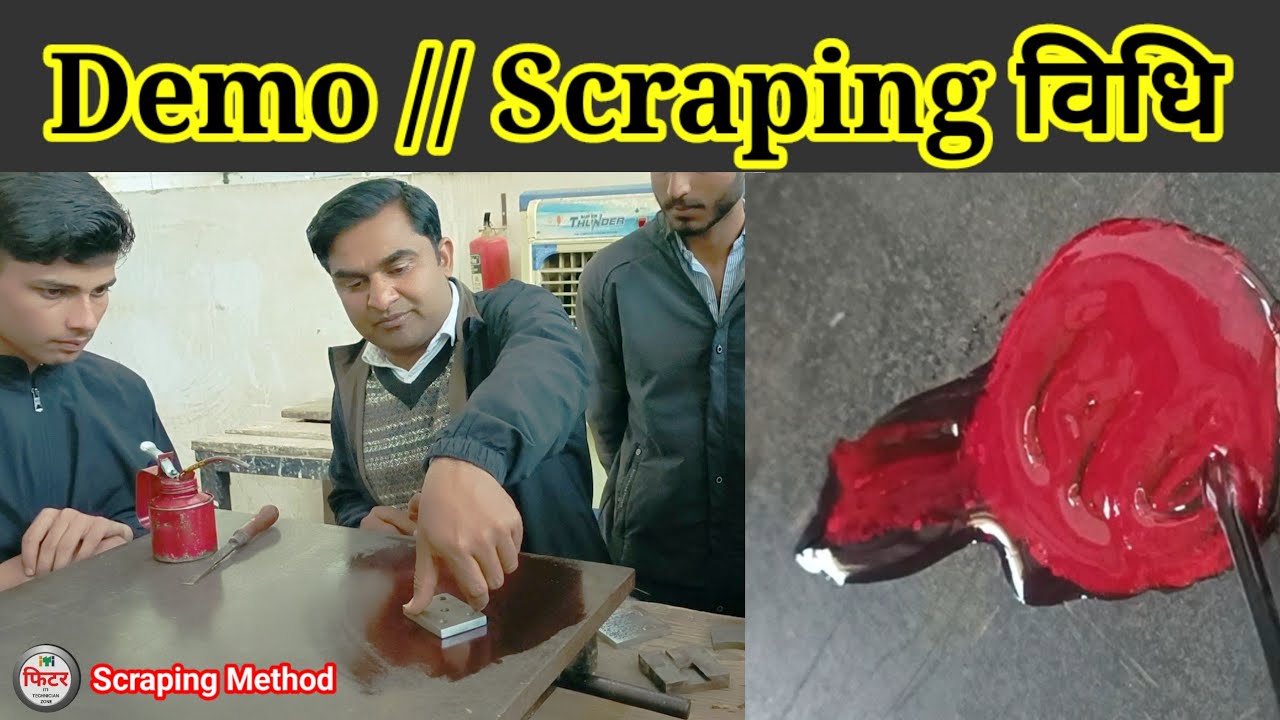 Demo Scraping Method // Scrap on flat surface curved and parallel ...
