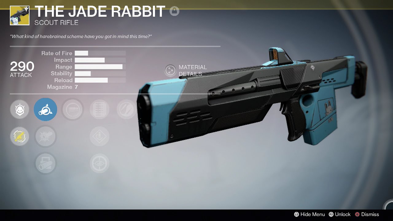 Destiny | "The Jade Rabbit" Exotic Scout Rifle - YouTube
