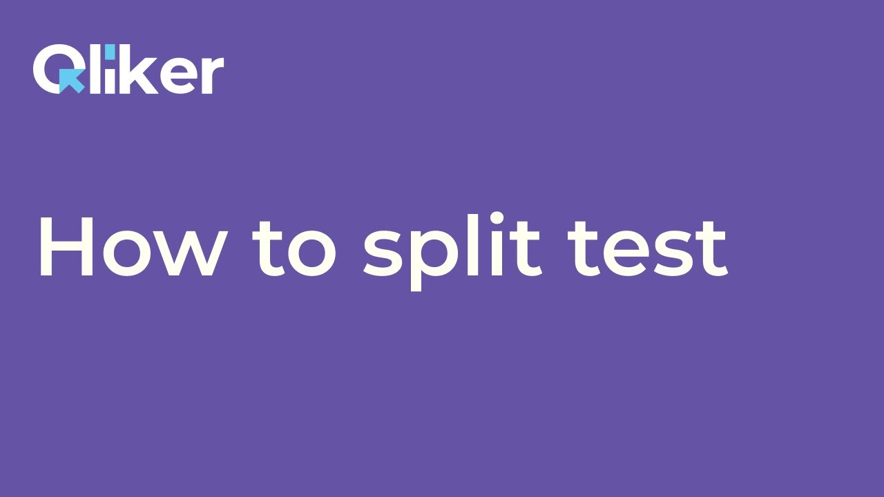 How to split test - YouTube