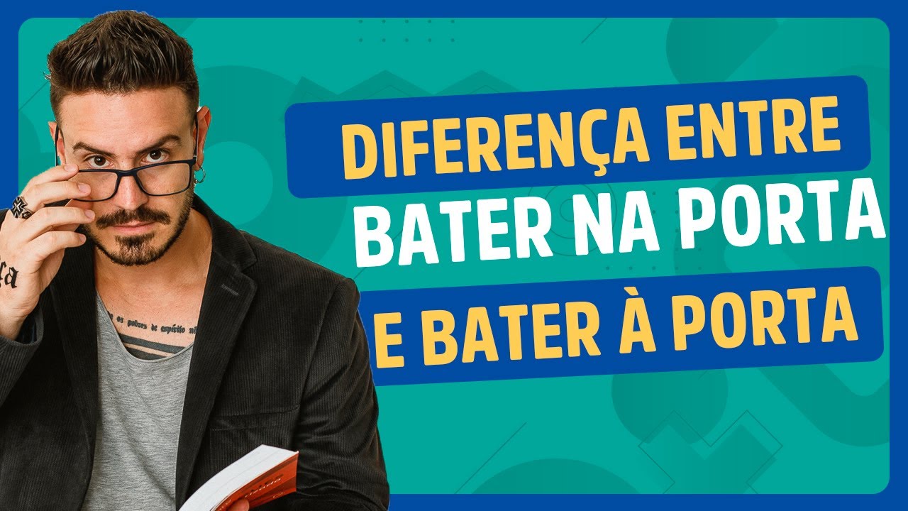 Diferença entre bater NA porta e bater À porta #dicasdeportuguês - YouTube